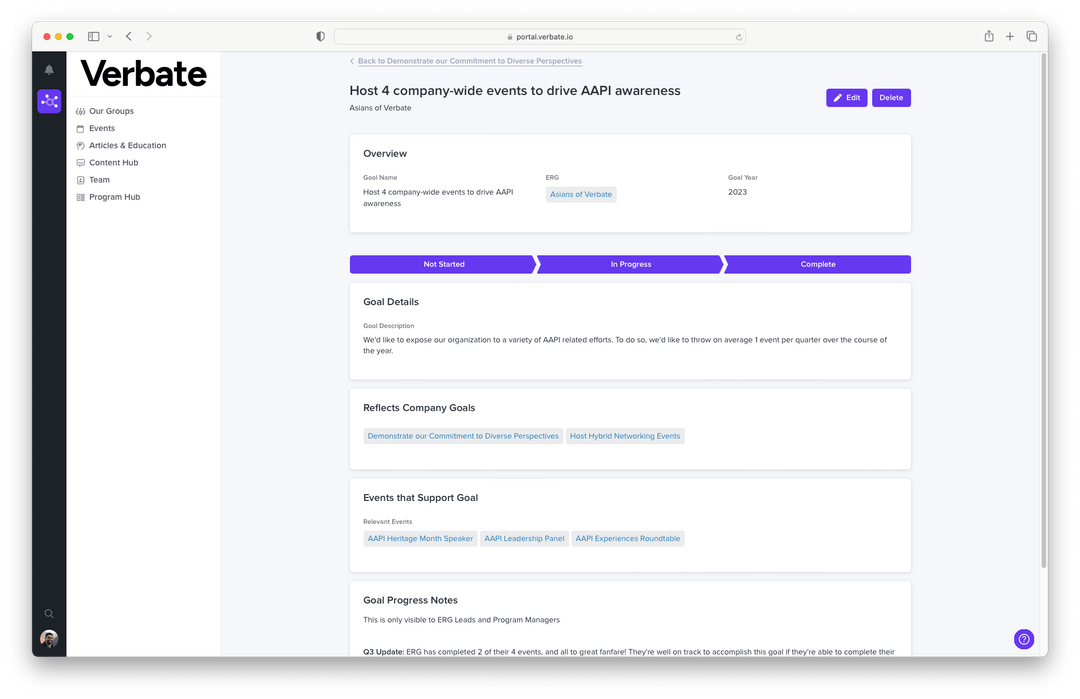 Verbate | Employee Resource Group Community & Platform